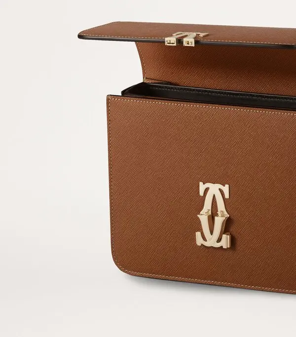 Cartier C De Mini Calfskin Shoulder Bag