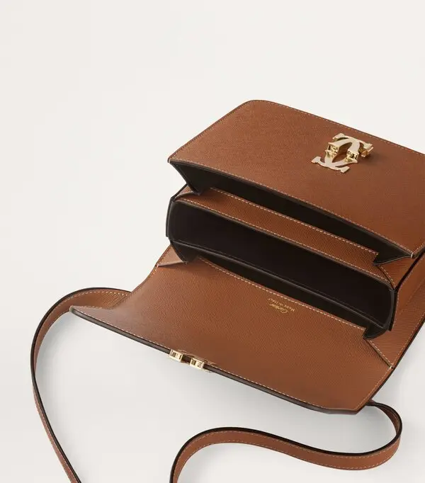 Cartier C De Mini Calfskin Shoulder Bag
