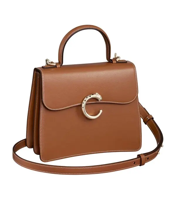 Cartier Small Panthère De Top-handle Bag - Brown