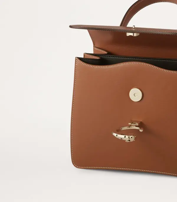 Cartier Small Panthère De Top-handle Bag - Brown