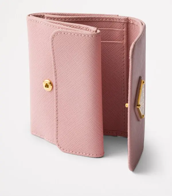Prada Small Saffiano Leather Wallet - Pink