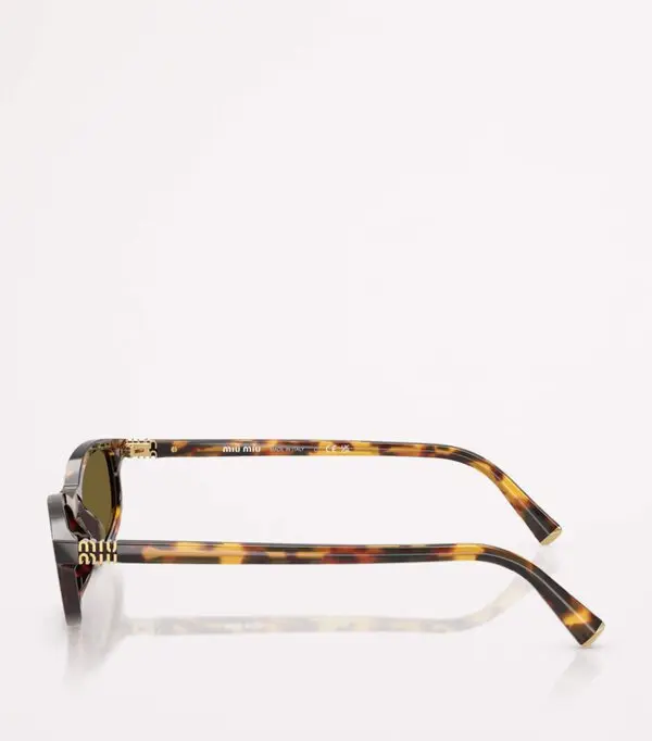 Miu Miu Acetate Oval Sunglasses