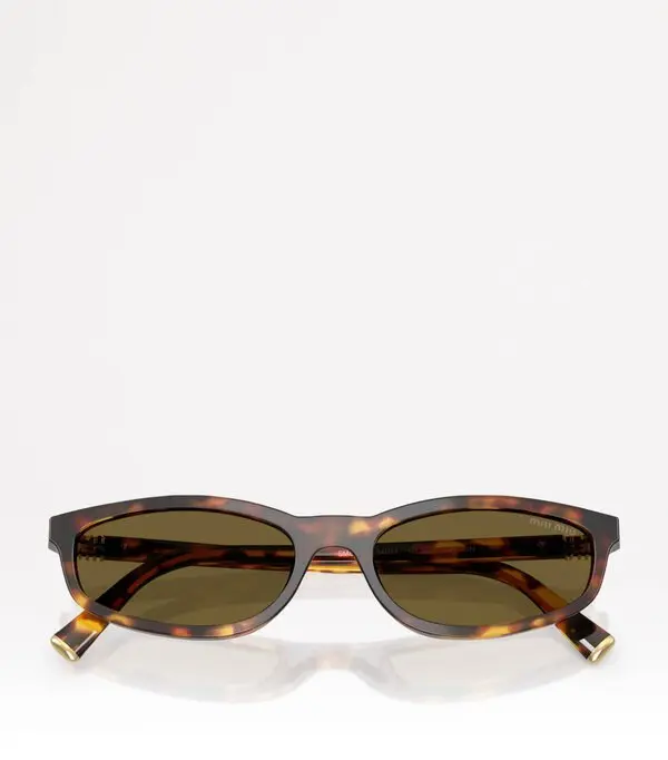 Miu Miu Acetate Oval Sunglasses