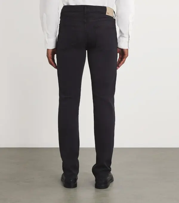 Paige Federal Slim Straight Jeans - Navy