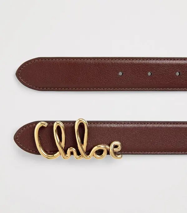 Chloé Iconic Belt - Brown