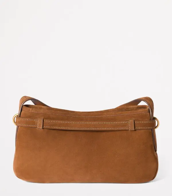 Miu Miu Suede Aventure Shoulder Bag - Brown