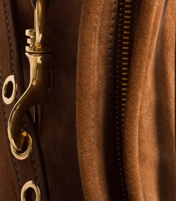 Miu Miu Suede Aventure Shoulder Bag - Brown