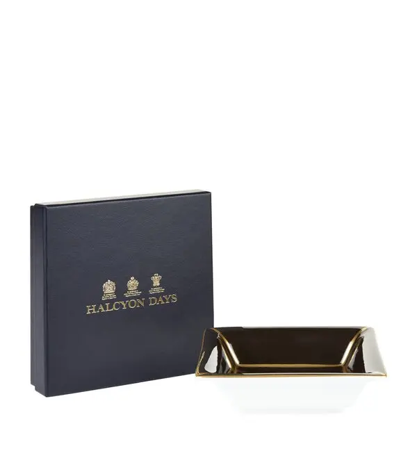 Halcyon Days Square Leopard Tray