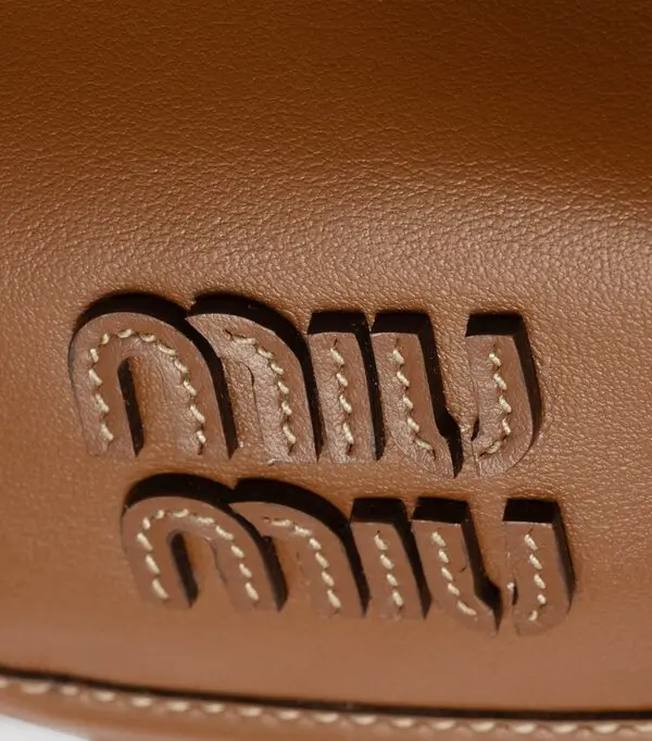 Miu Miu Leather Backpack - Brown