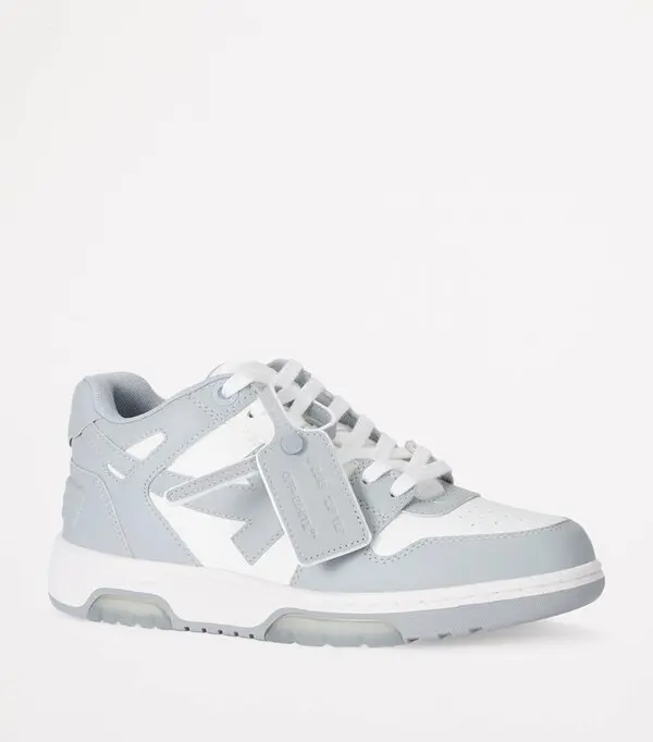 Off-White Leather Out Of Office Sneakers - Grey