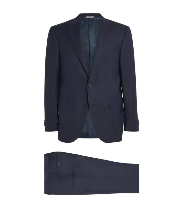 Corneliani Virgin Wool Stripe 2-piece Suit