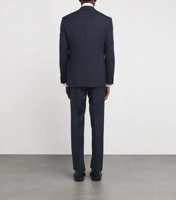 Corneliani Virgin Wool Stripe 2-piece Suit