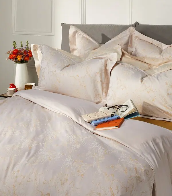 CELSO DE LEMOS Parus Super King Duvet Cover - Nude