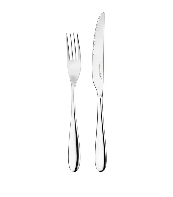 CHARINGWORTH Santol Stainless Steel Steak Knife And Fork Set