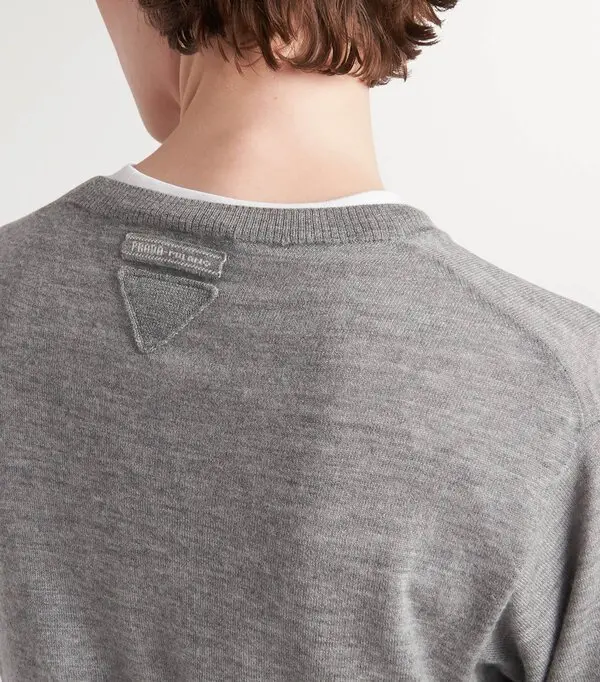 Prada Cashmere Crew-neck Sweater