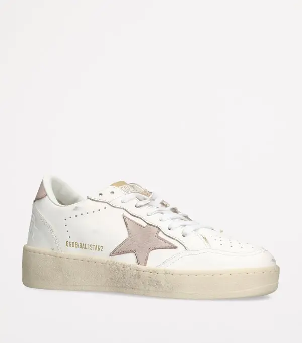 GOLDEN GOOSE Ball Star Leather Low-top Sneakers - White