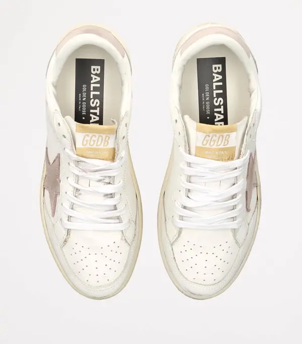 GOLDEN GOOSE Ball Star Leather Low-top Sneakers - White