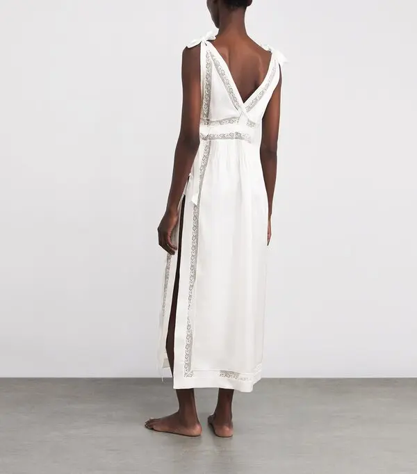 Loretta Caponi Silk Paolina Nightgown