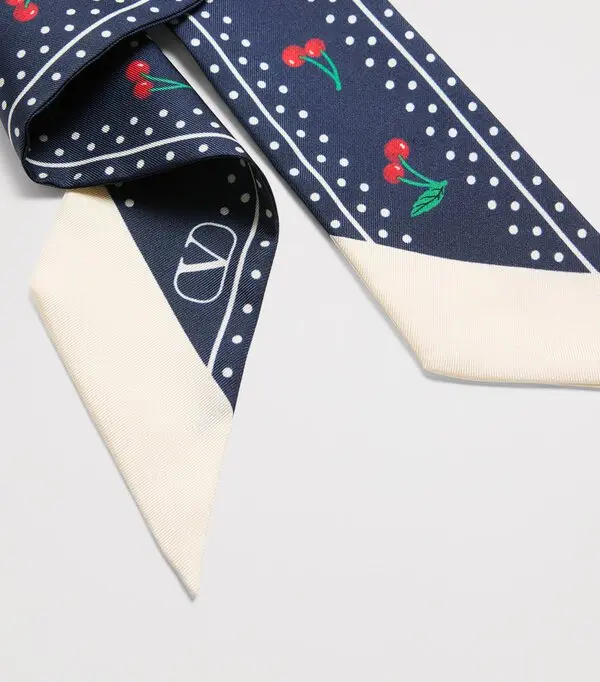 Valentino Garavani Silk Cherryfic Print Scarf