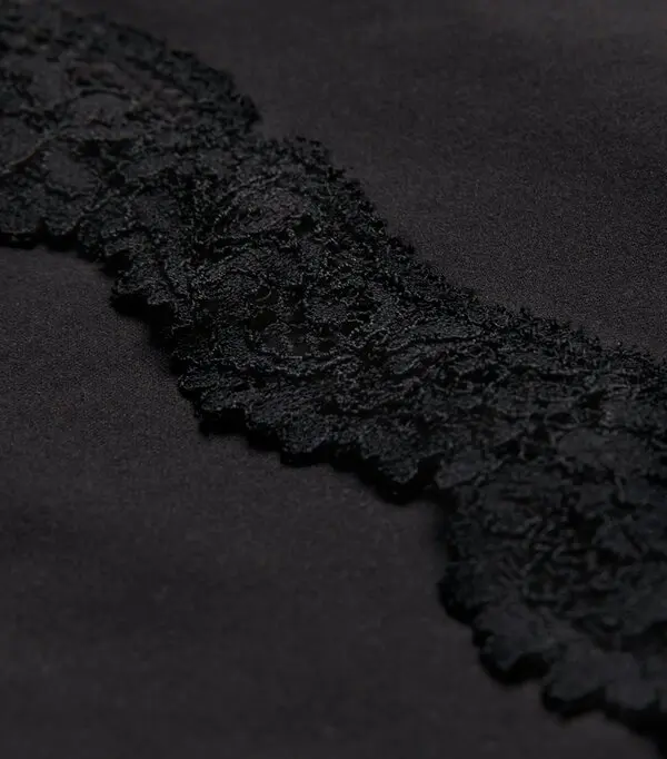 SKIMS Fits Everybody Lace-trim Bodysuit - Black