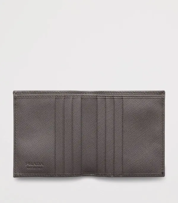 Prada Saffiano Leather Wallet - Grey