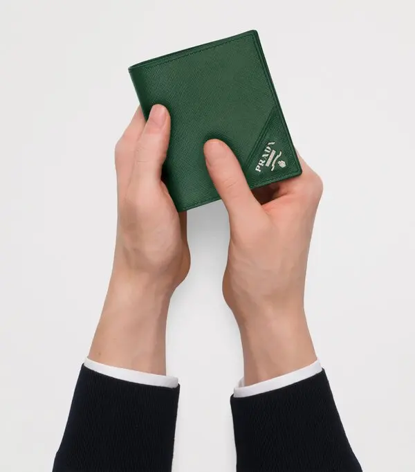 Prada Saffiano Leather Wallet - Green