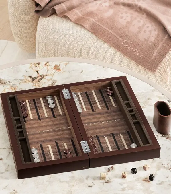 Cartier Santos De Backgammon Set