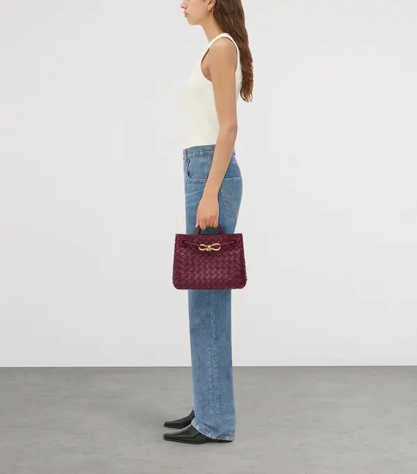 Bottega Veneta Small Andiamo Top-handle Bag - Grey