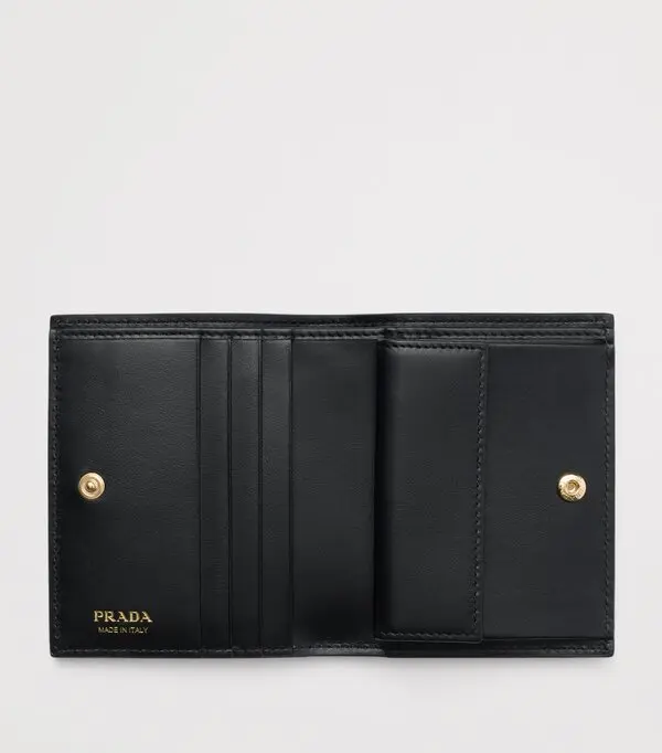 Prada Small Leather Wallet - Black