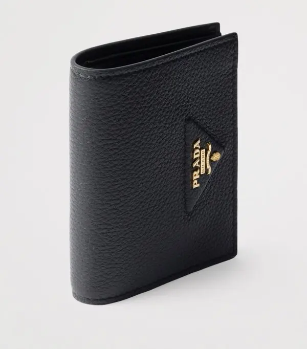 Prada Small Leather Wallet - Black