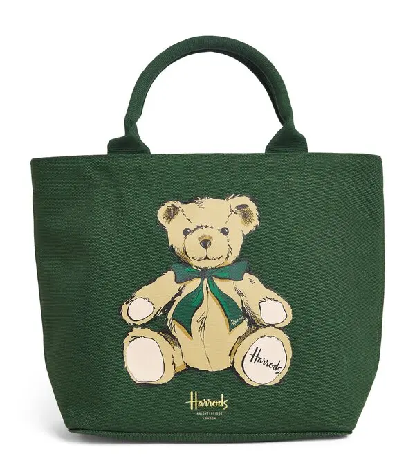 Harrods Small Henry Bear Tote - Green