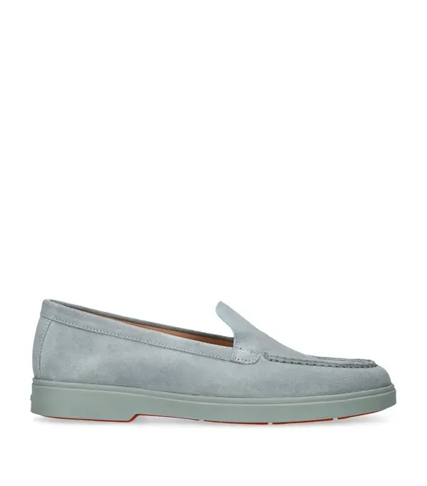 Santoni Suede Loafers