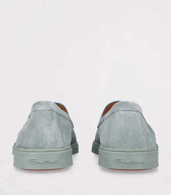 Santoni Suede Loafers