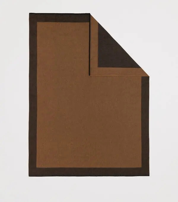 BEGG X CO Cashmere Arran Border Throw - Neutral