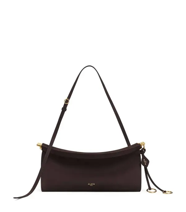 Alaïa Medium Le Click East West Leather Shoulder Bag - Brown