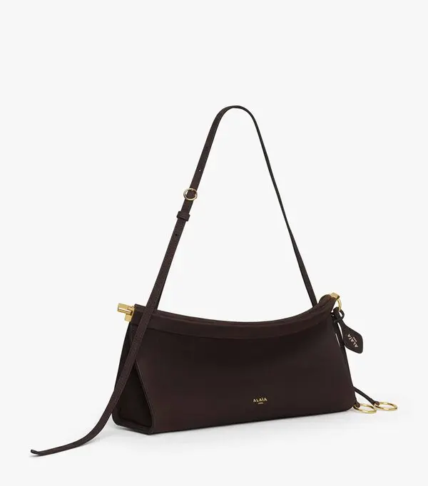 Alaïa Medium Le Click East West Leather Shoulder Bag - Brown