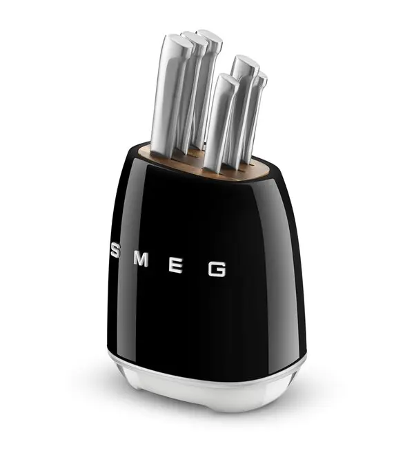 SMEG 6-piece Knife Block Set