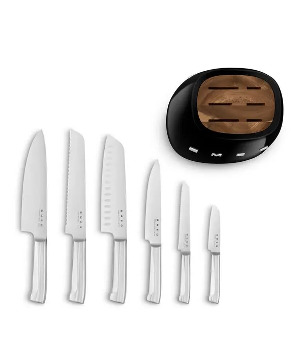 SMEG 6-piece Knife Block Set