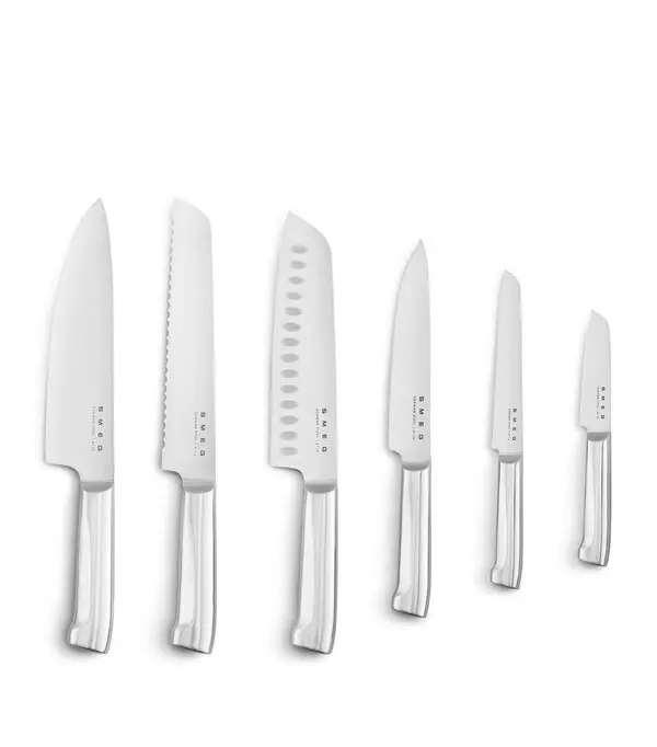 SMEG 6-piece Knife Block Set