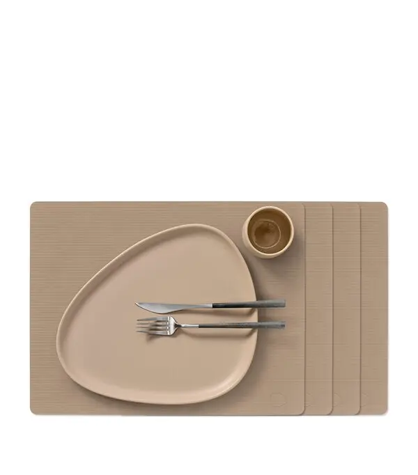 LIND DNA Large Square Corduroy Placemat - Brown