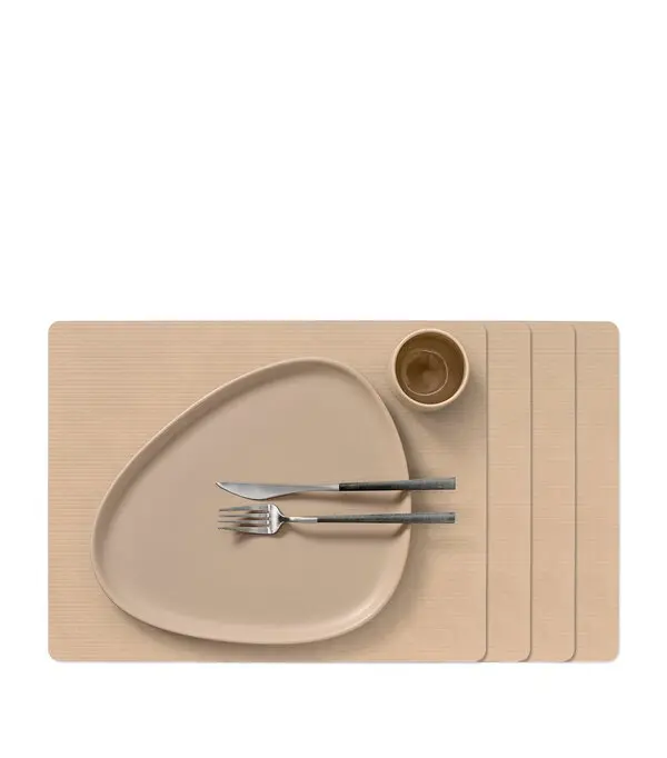 LIND DNA Large Square Corduroy Placemat - Neutral