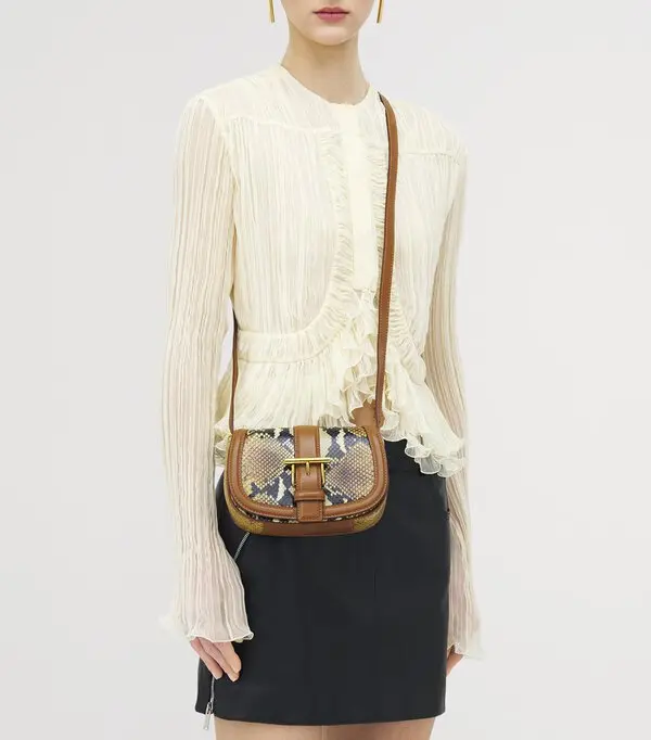 Alexander McQueen Mini Leather T-bar Satchel