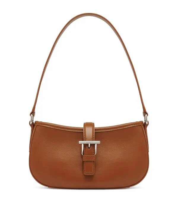 Alexander McQueen Mini Leather T-bar Shoulder Bag - Brown
