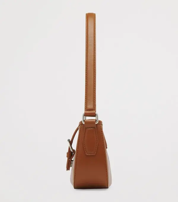 Alexander McQueen Mini Leather T-bar Shoulder Bag - Brown