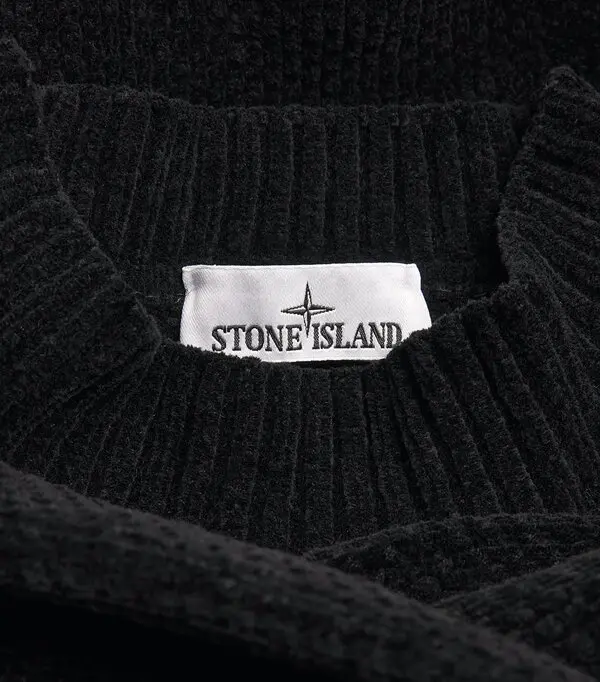Stone Island Cotton Compass Sweater - Black