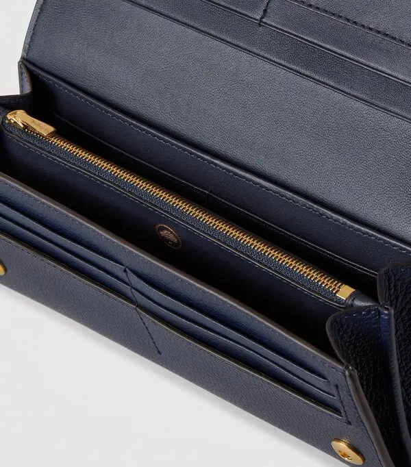 Mulberry Leather Continental Wallet - Black