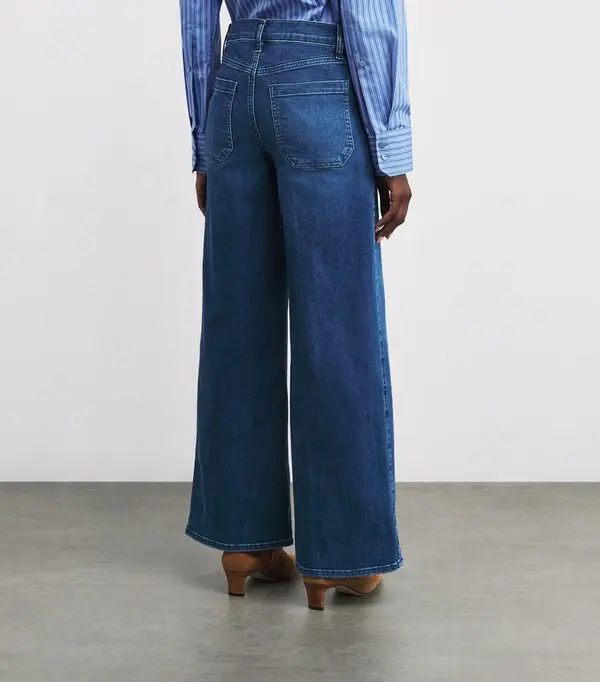 FRAME Le Slim Palazzo Bootcut Jeans - Blue