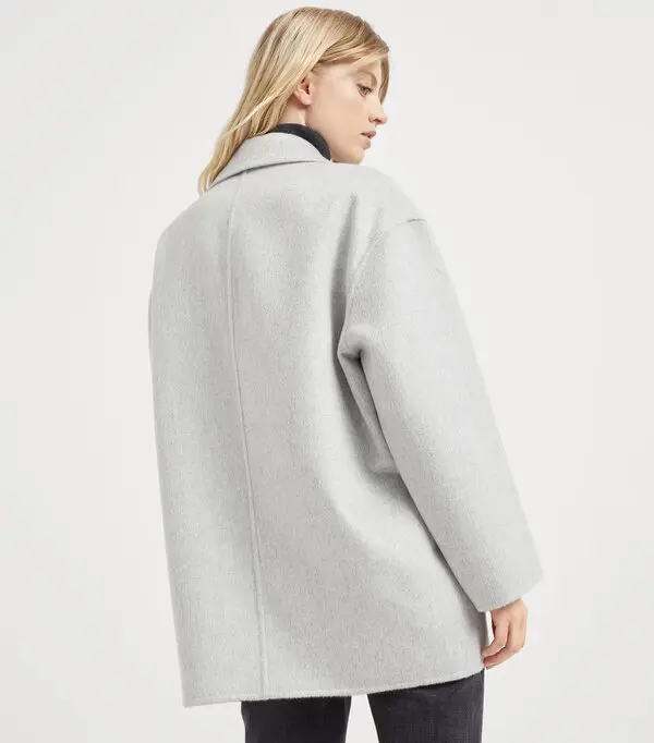 Brunello Cucinelli Cashmere Double-breasted Pea Coat