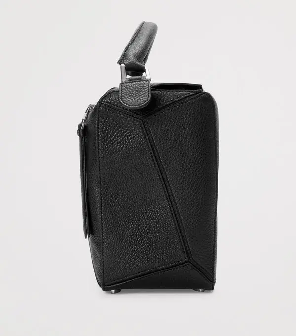 Loewe Large Puzzle Edge Top-handle Bag - Black