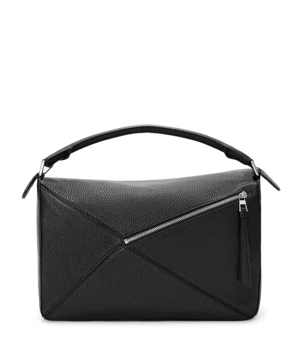Loewe Large Puzzle Edge Top-handle Bag - Black